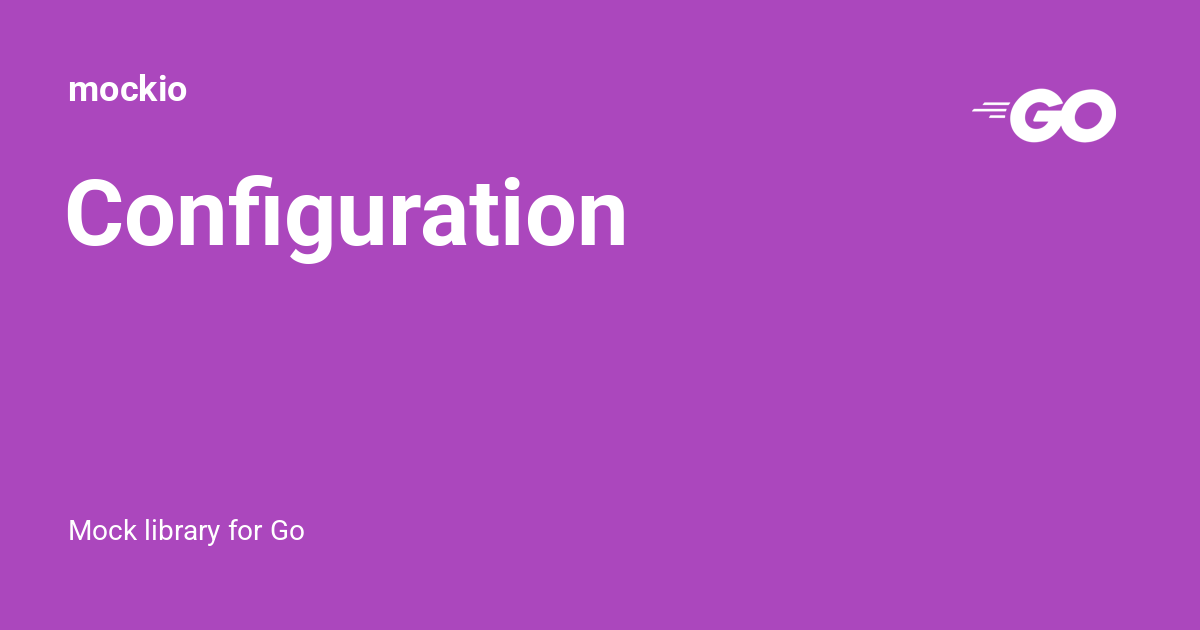 Configuration - mockio